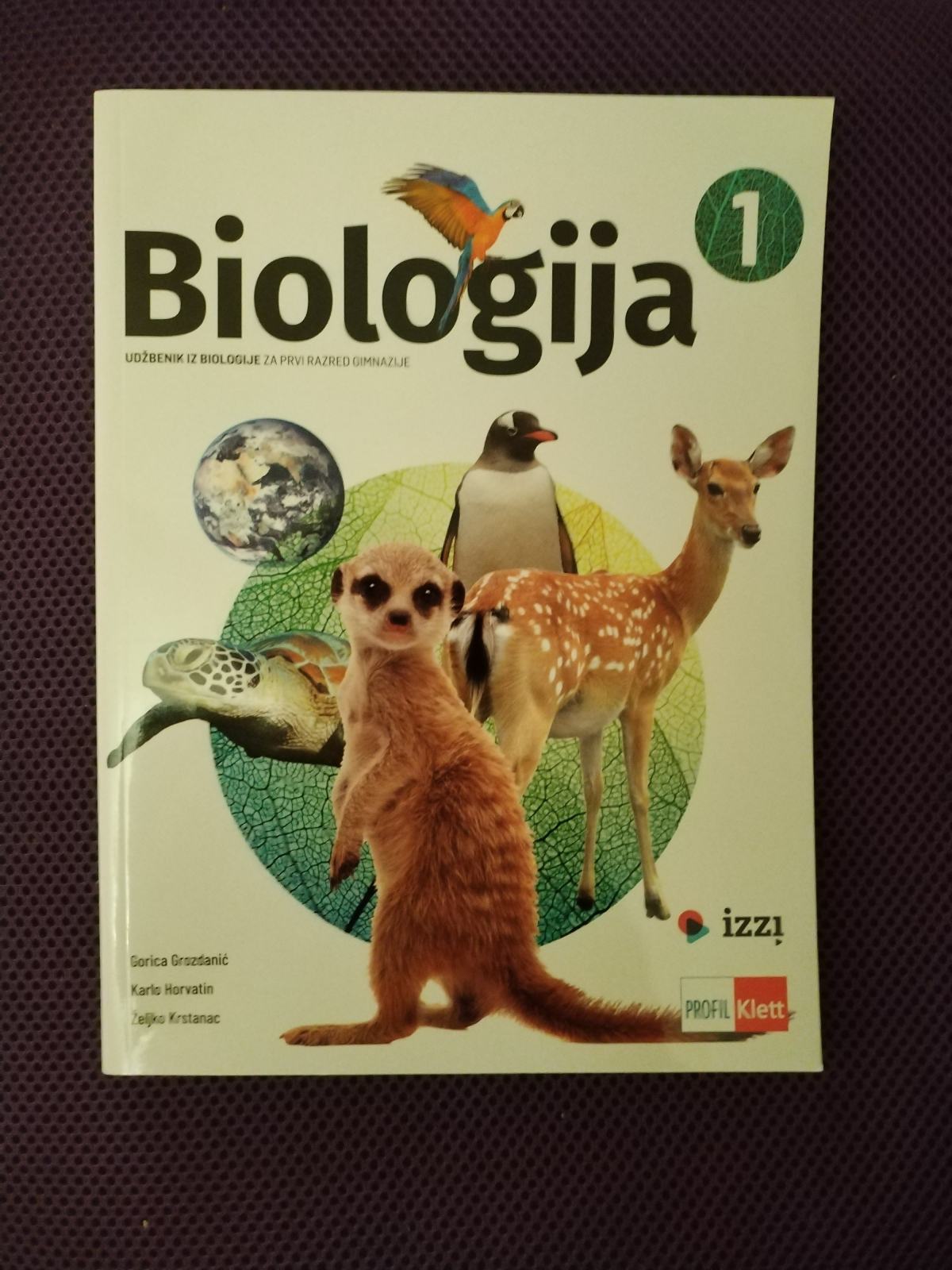 BIOLOGIJA 1,UDŽBENIK ZA 1.RAZRED GIMNAZIJE