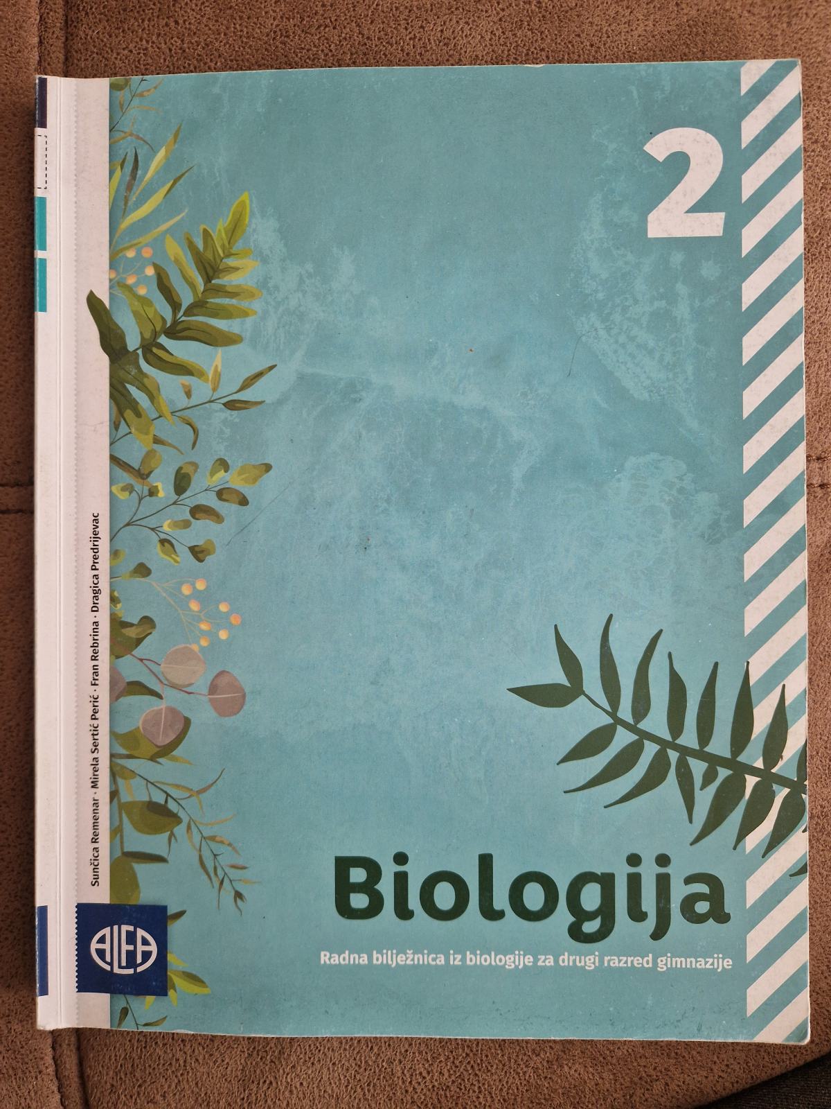 Biologija 2... radna bilježnica za gimnaziju