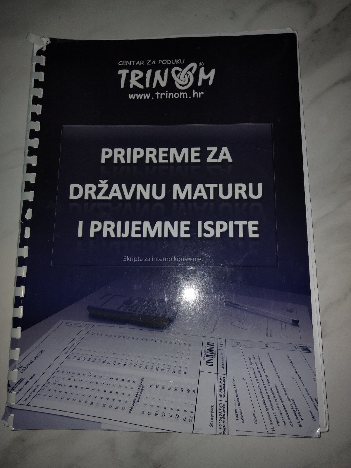 Trinom skripta iz matematike B razina