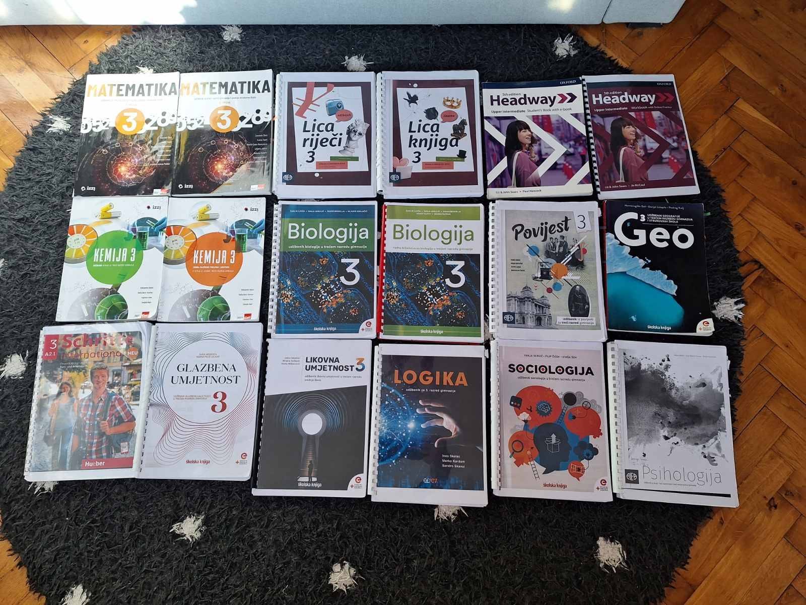 Udžbenici za 3. razred gimnazije