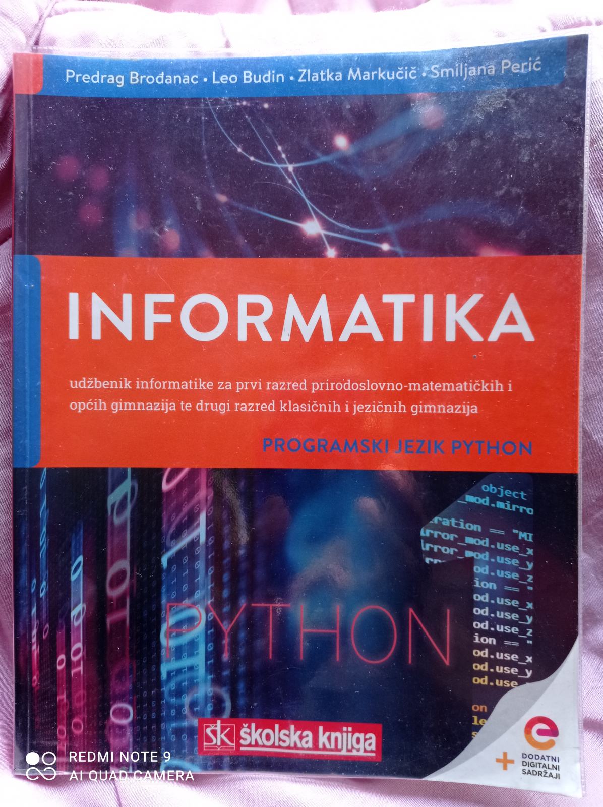 Udžbenik - Informatika-za prvi razred gimnazije - Brodanac,Budin, Mark
