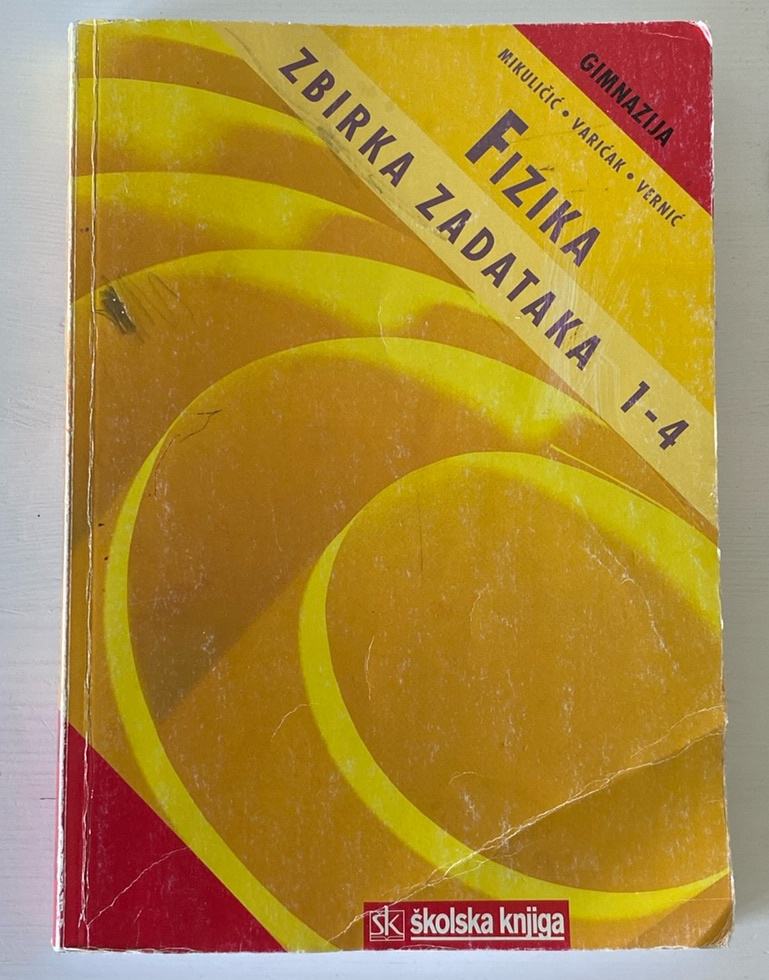 Žuta zbirka iz fizike: 1.-4. razred, zbirka zadataka s rješenjima