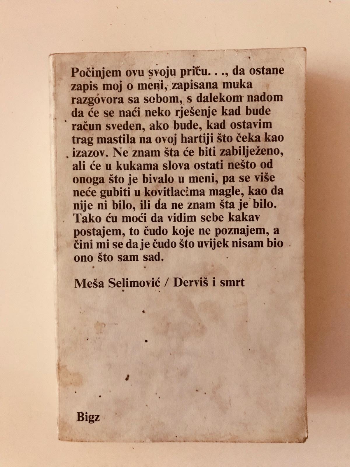 Meša Selimović : Derviš i smrt