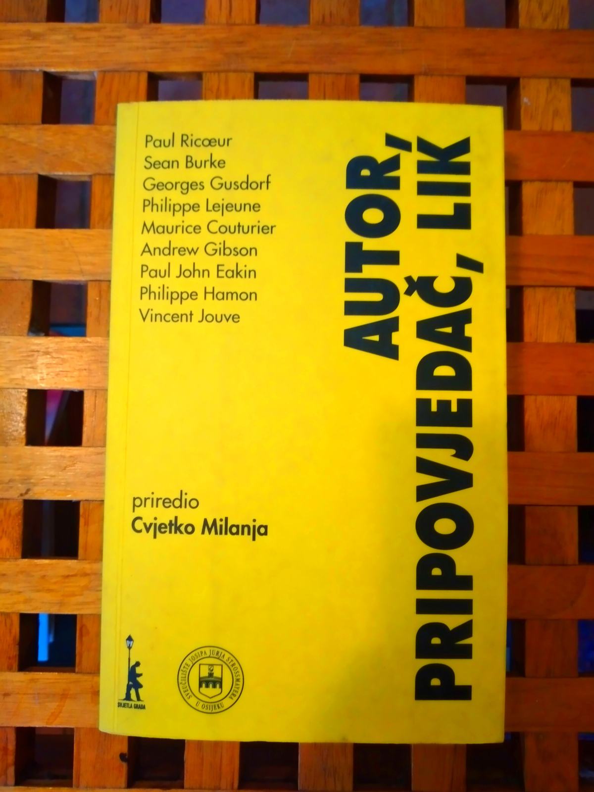 Autor, propovjedač, lik Cvjetko Milanja OSIJEK 2000