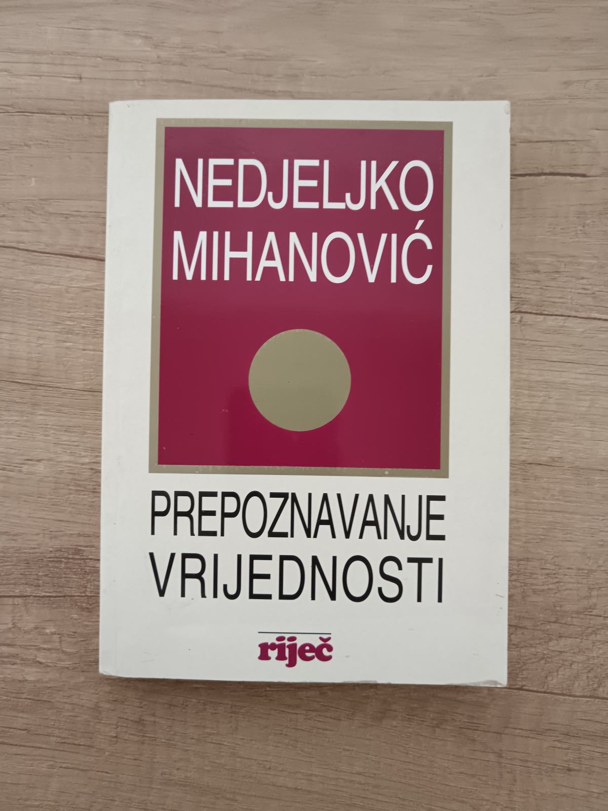 NEDJELJKO MIHANOVIĆ, Prepoznavanje vrijednosti