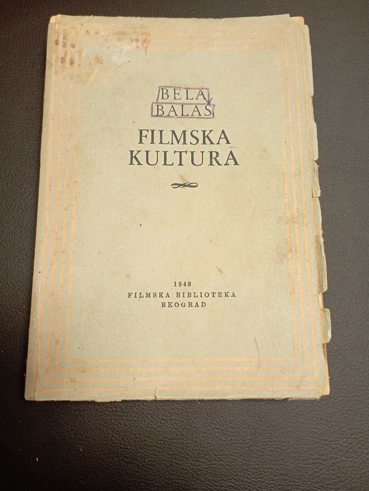 Filmska kultura - Bela Balas