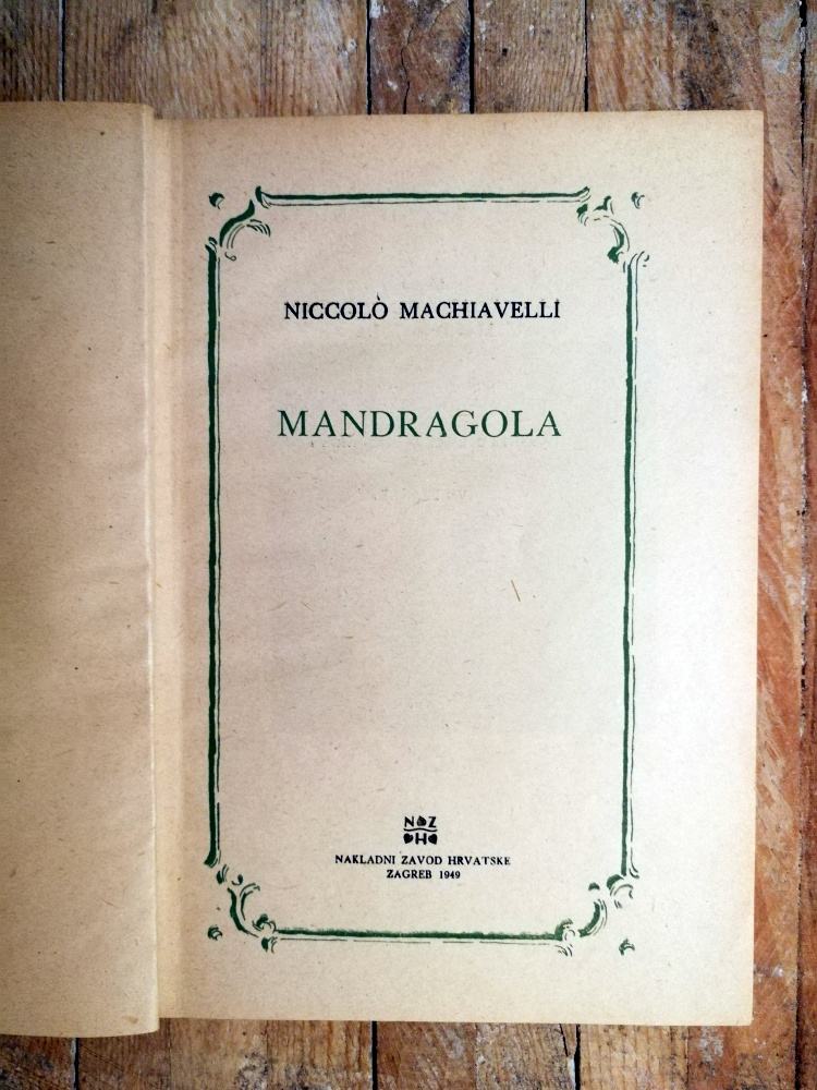 Machiavelli, Niccolo - Mandragola