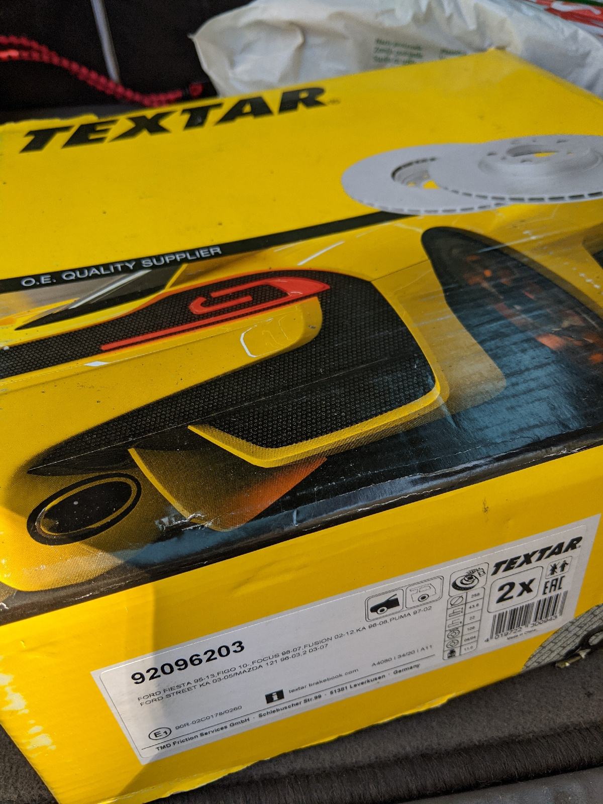 kočioni diskovi Textar, 92096203