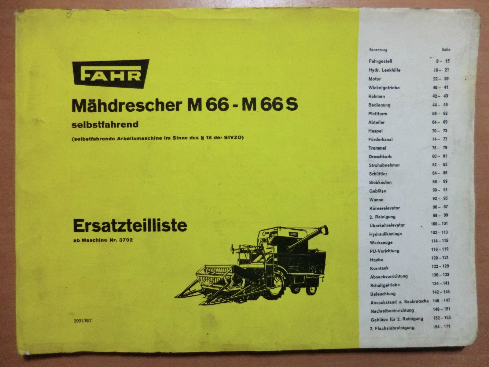 Fahr M66 - M 66S Katalog Dijelova