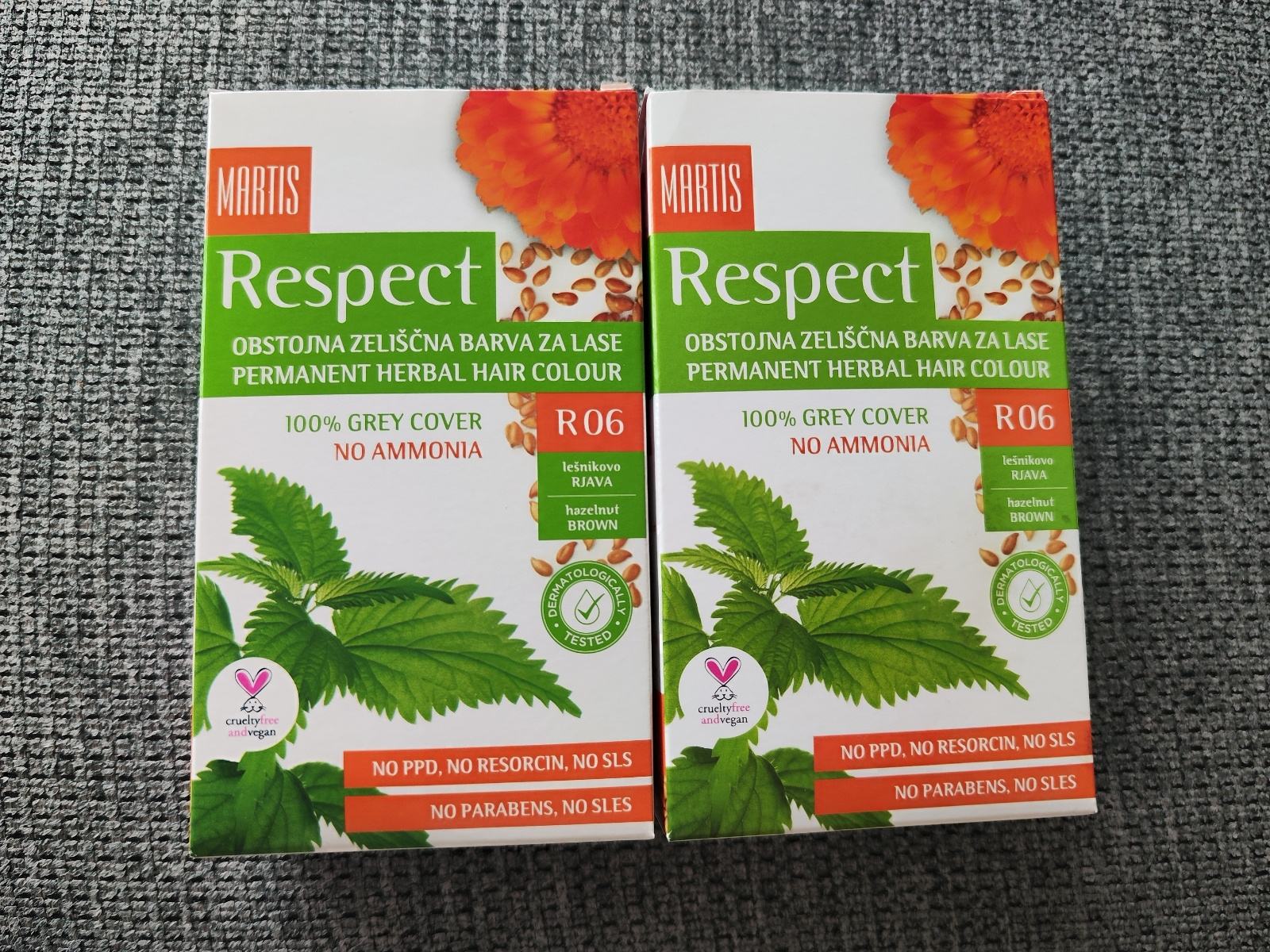 Martis Respect biljna boja za kosu R06 – 2 kom, novo