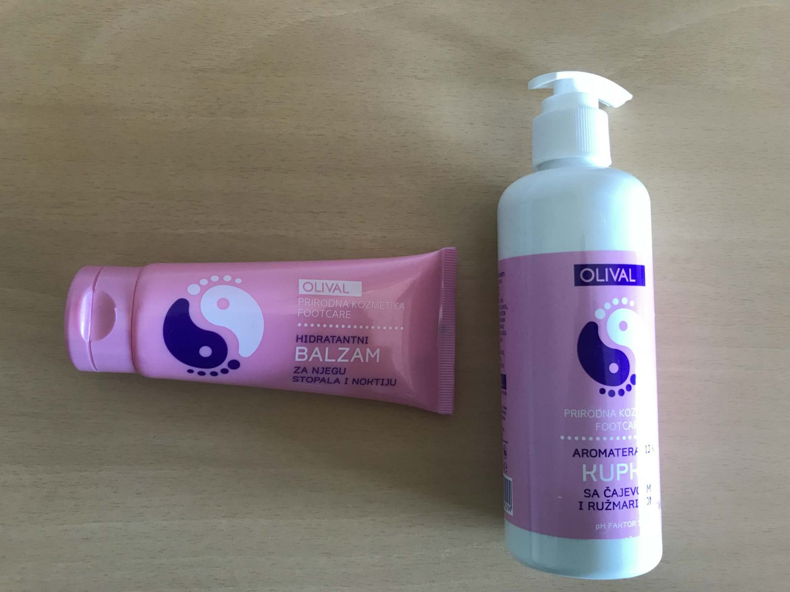 Olival set za njegu stopala