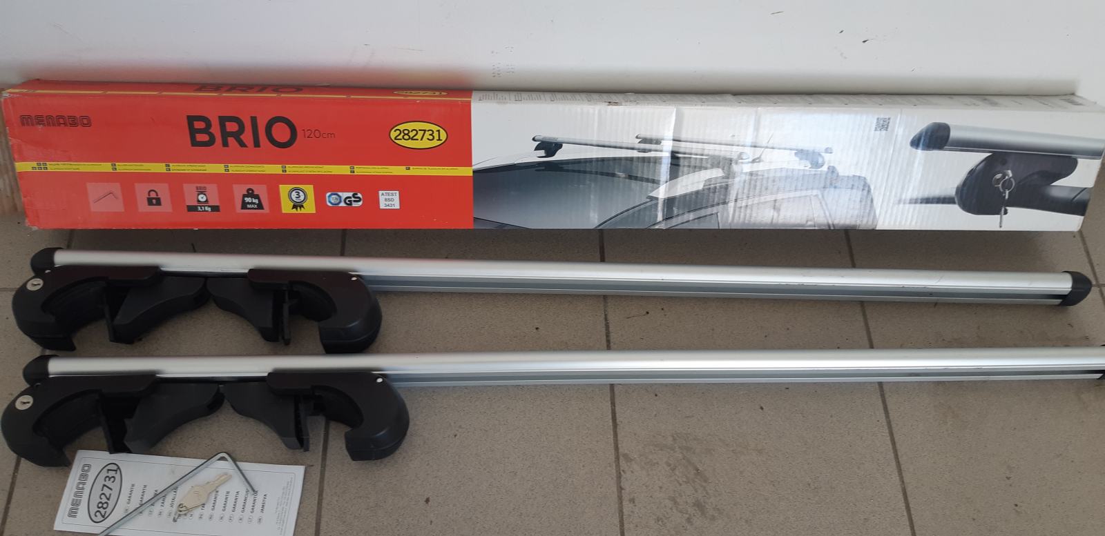 Krovni nosač Menabo BRIO aluminium