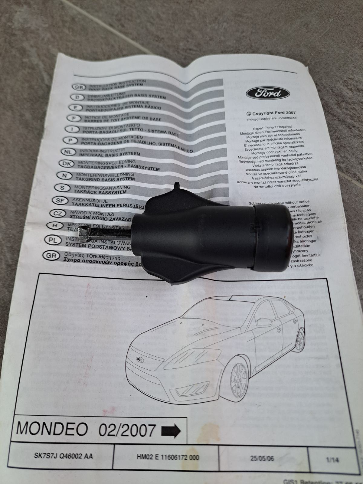 Krovni nosači Ford Modeo Mk4