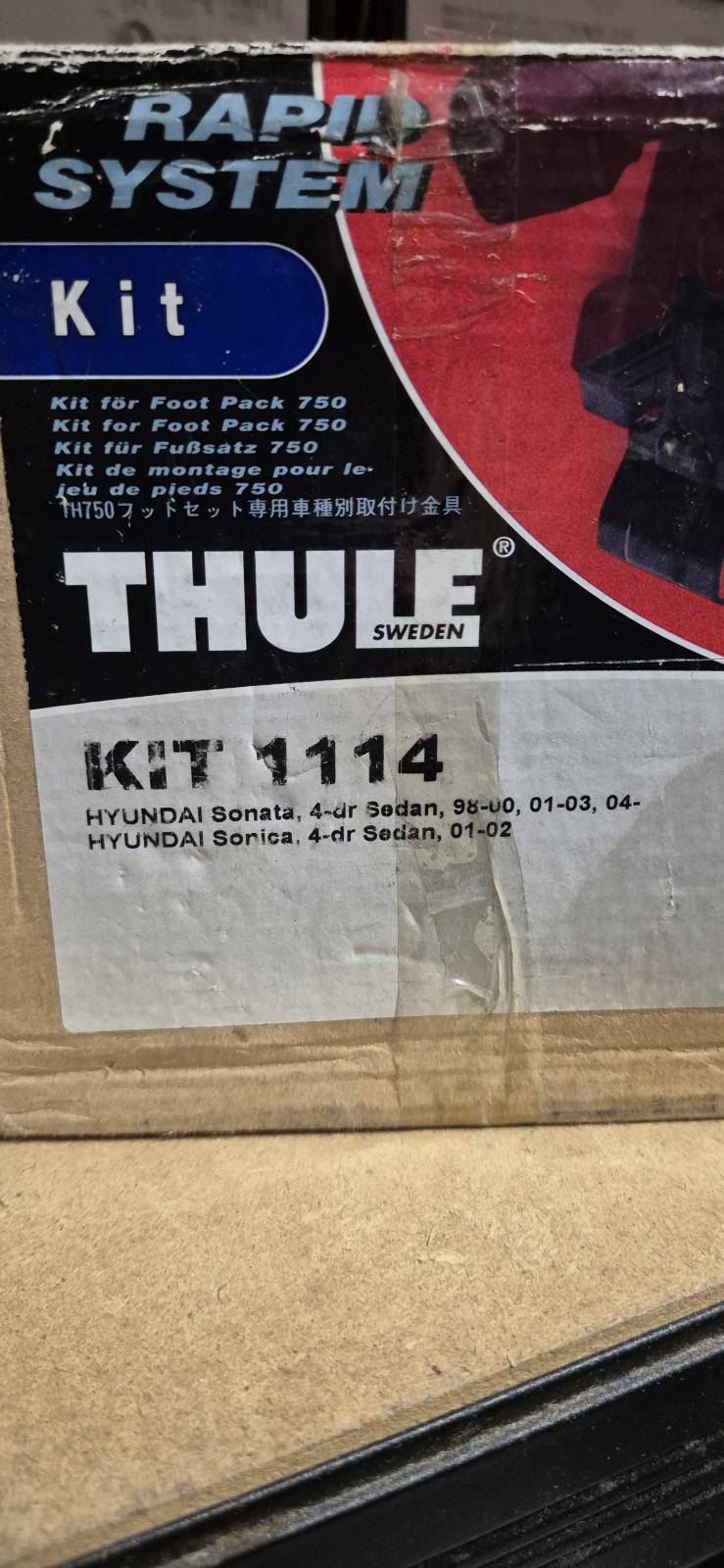 Thule 1114 kit adapter Hyundai Sonata