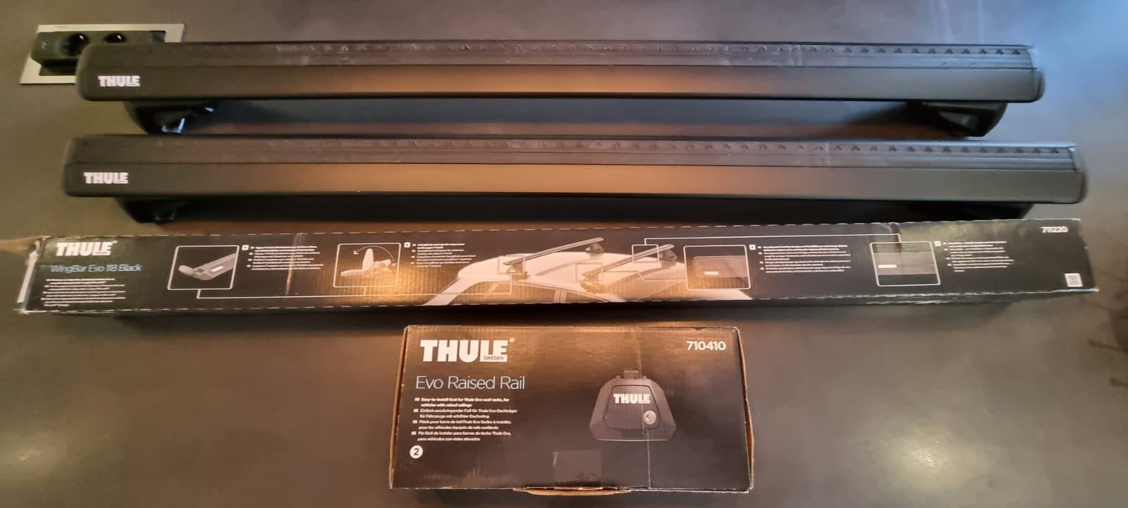 Thule krovni nosači WingBar Evo 118 cm + krovna kutija Thule Force XT