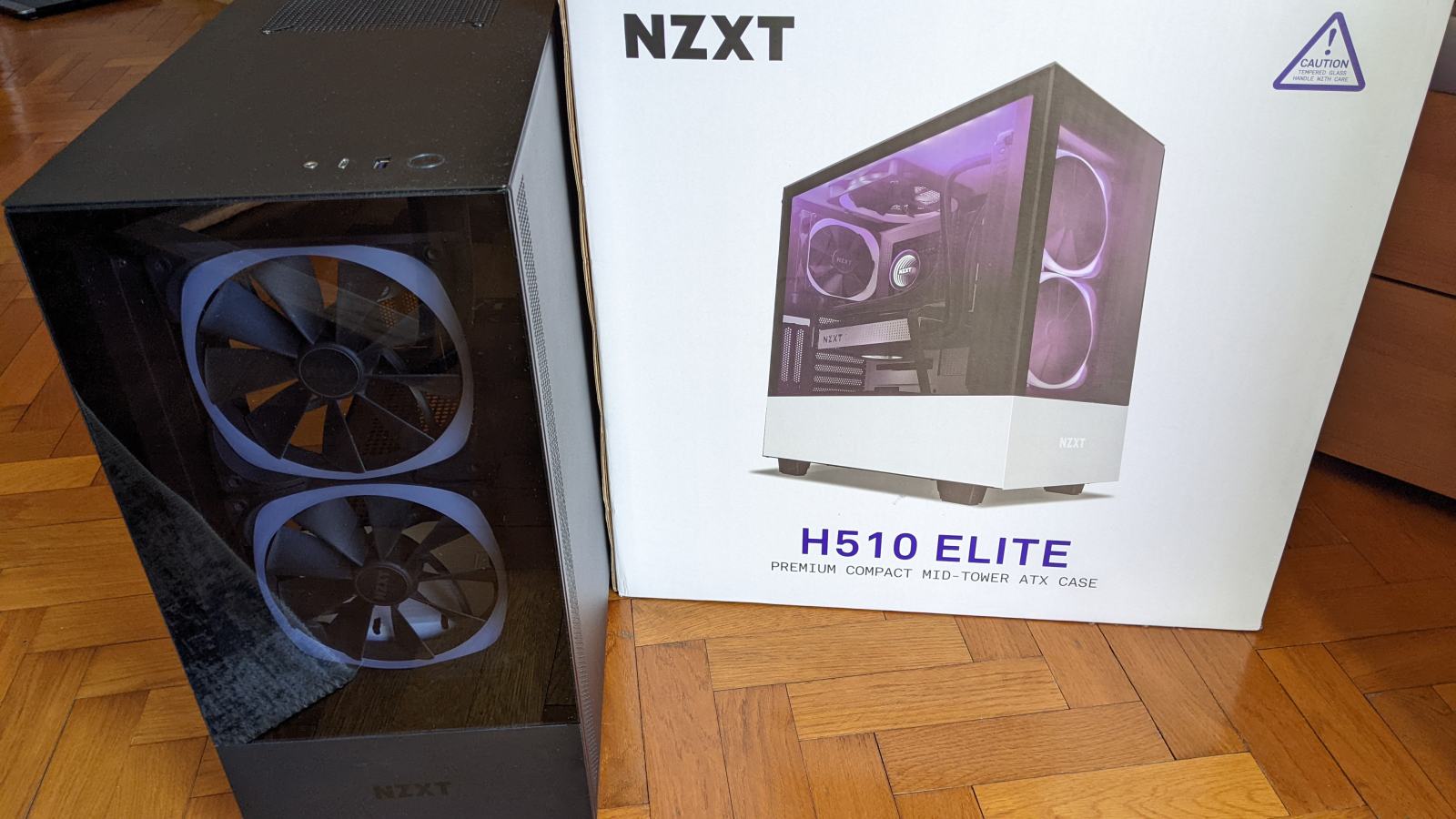 NZXT H510 ELITE + Vertical GPU Holder