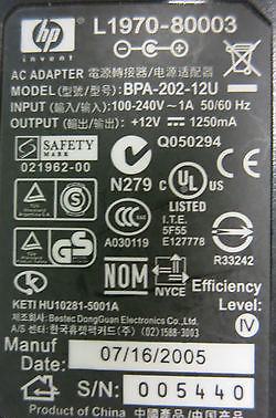 Original HP L1970-80003 napajanje