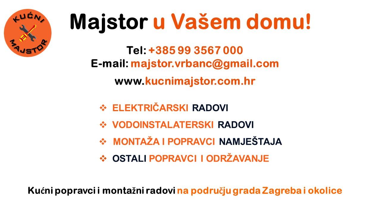 KUĆNI MAJSTOR / 0993567000 / KUĆNI POPRAVCI I MONTAŽNI RADOVI