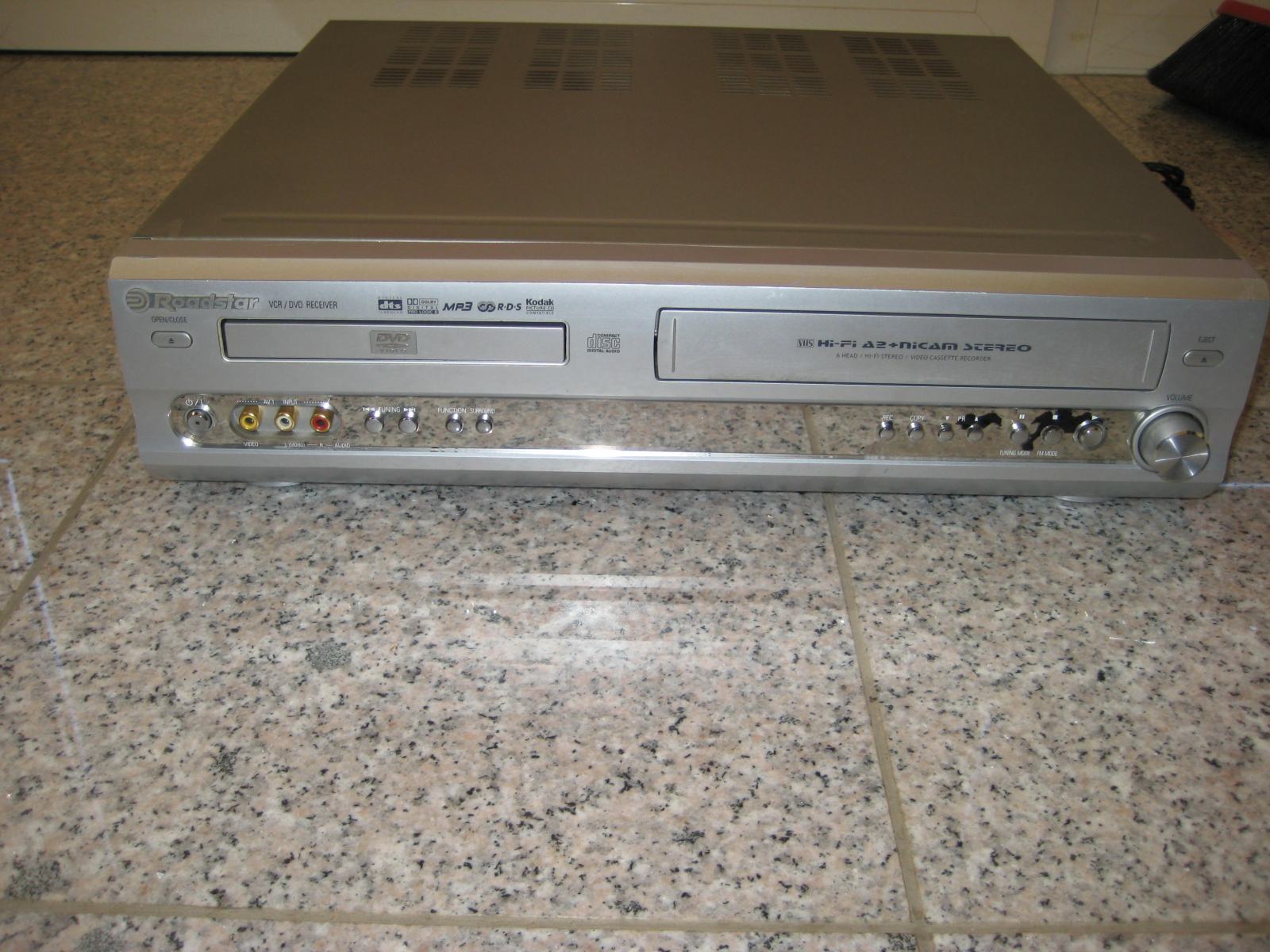 Roadstar vcr/dvd/rds reciver