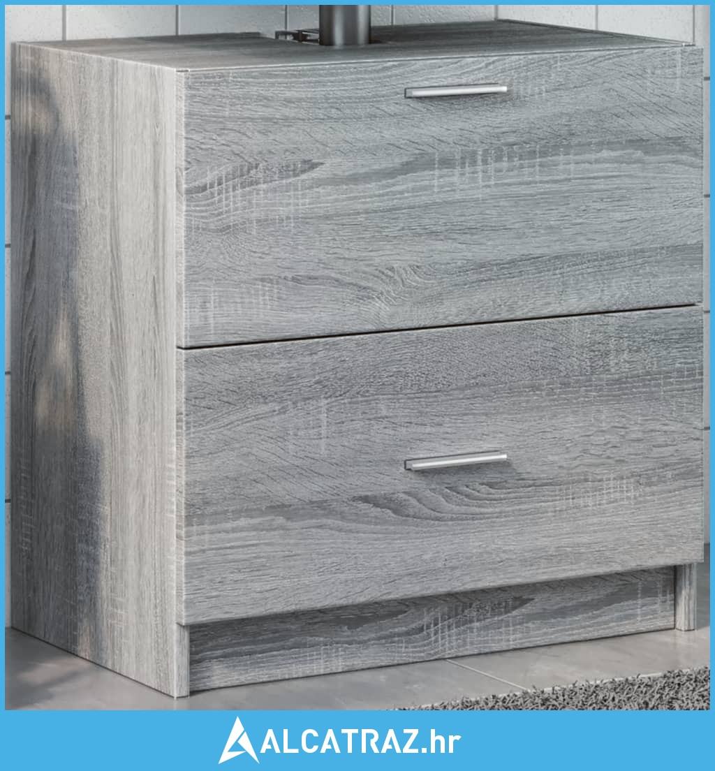 Ormarić za umivaonik boja hrasta sonome 59 x 37 x 59 cm drveni - NOVO