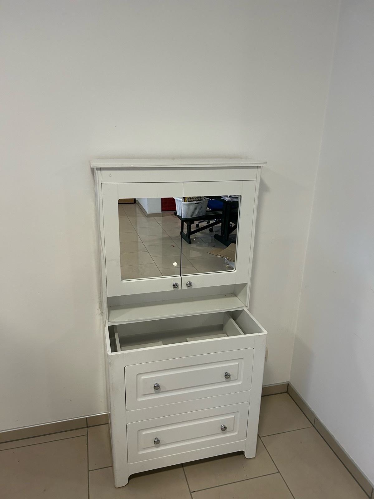 Kupaonski ormarić set blok namještaj dva ormara Retro širine 80 cm