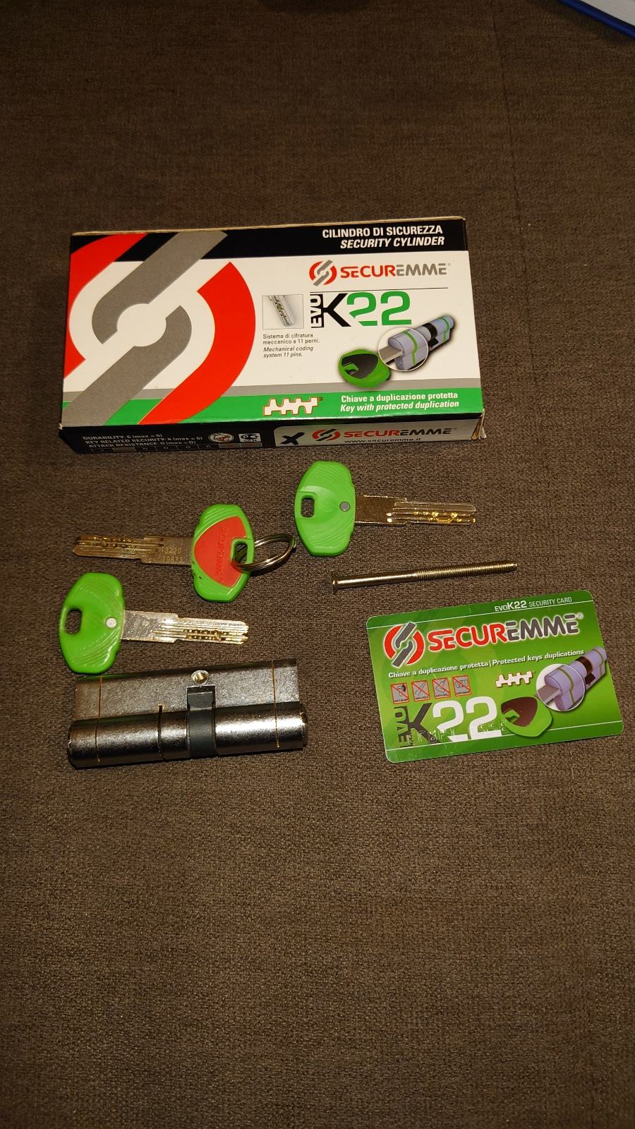 protuprovalni cilindar securemme k22