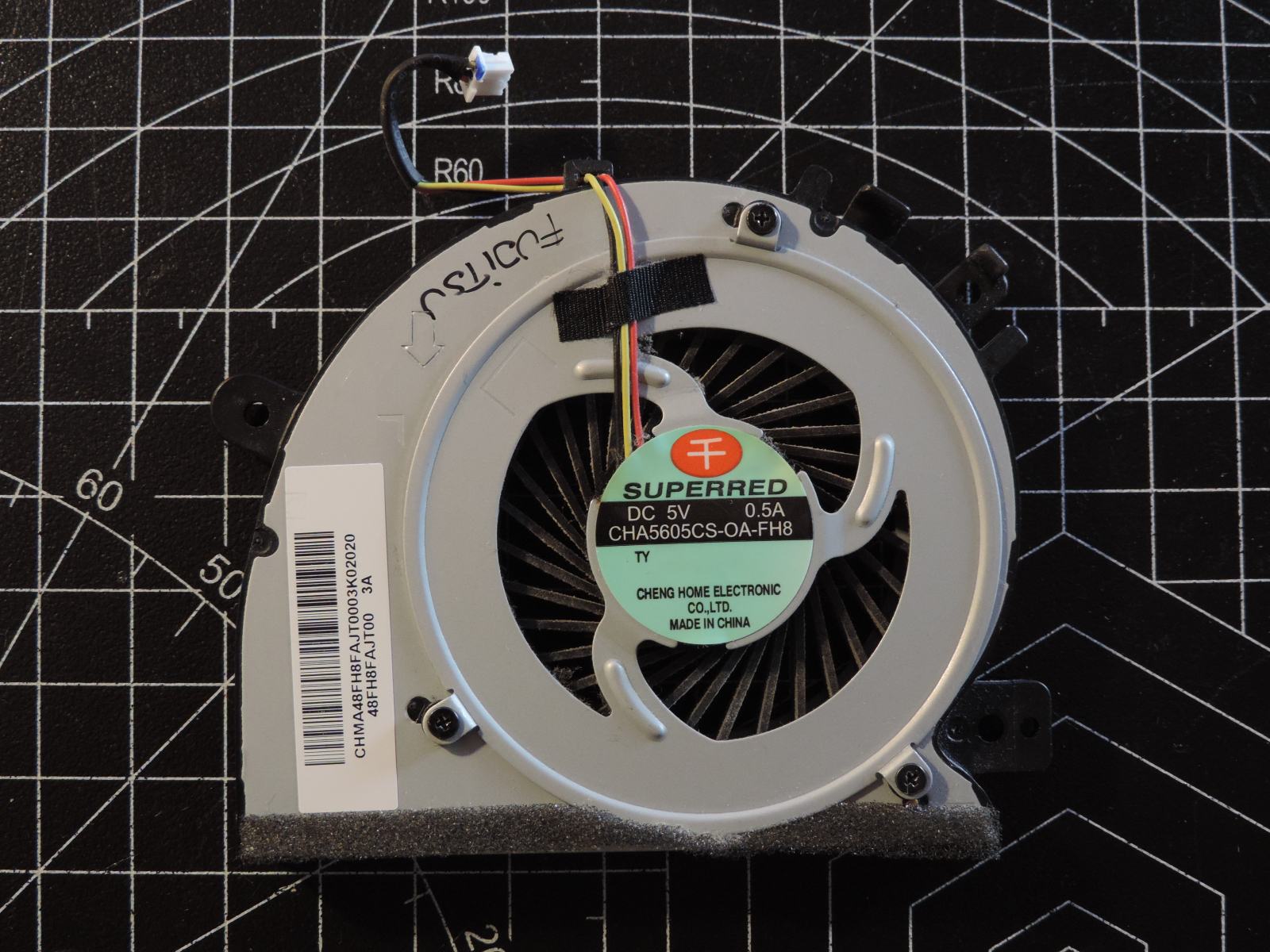 Fujitsu LifeBook A530 AH530 A357 A359 A555 A557- Ventilator CHA5605CS