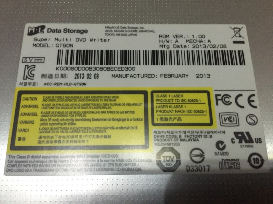 Acer VA70 dvd vriter przilica