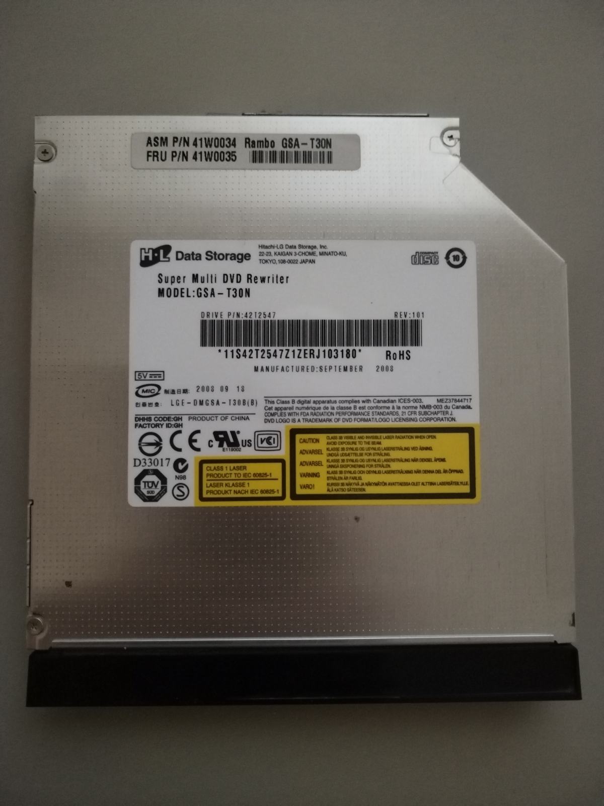 DVD CD čitač za Lenovo Thinkpad SL500