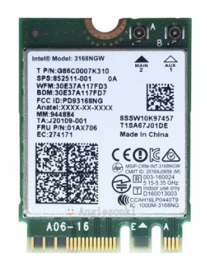 Intel 3168NGW Dual Band Wireless-AC 3168 PCI-Express 802.11ac Bluetoot