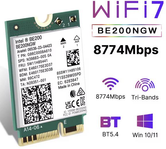 Intel BE200 WiFi 7 kartica/modul za laptope