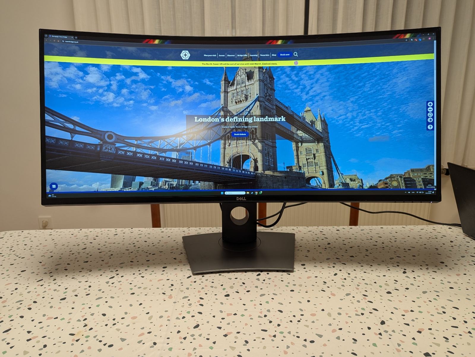 Business IPS LCD UltraWide Curved DELL 38 monitor U3818DW