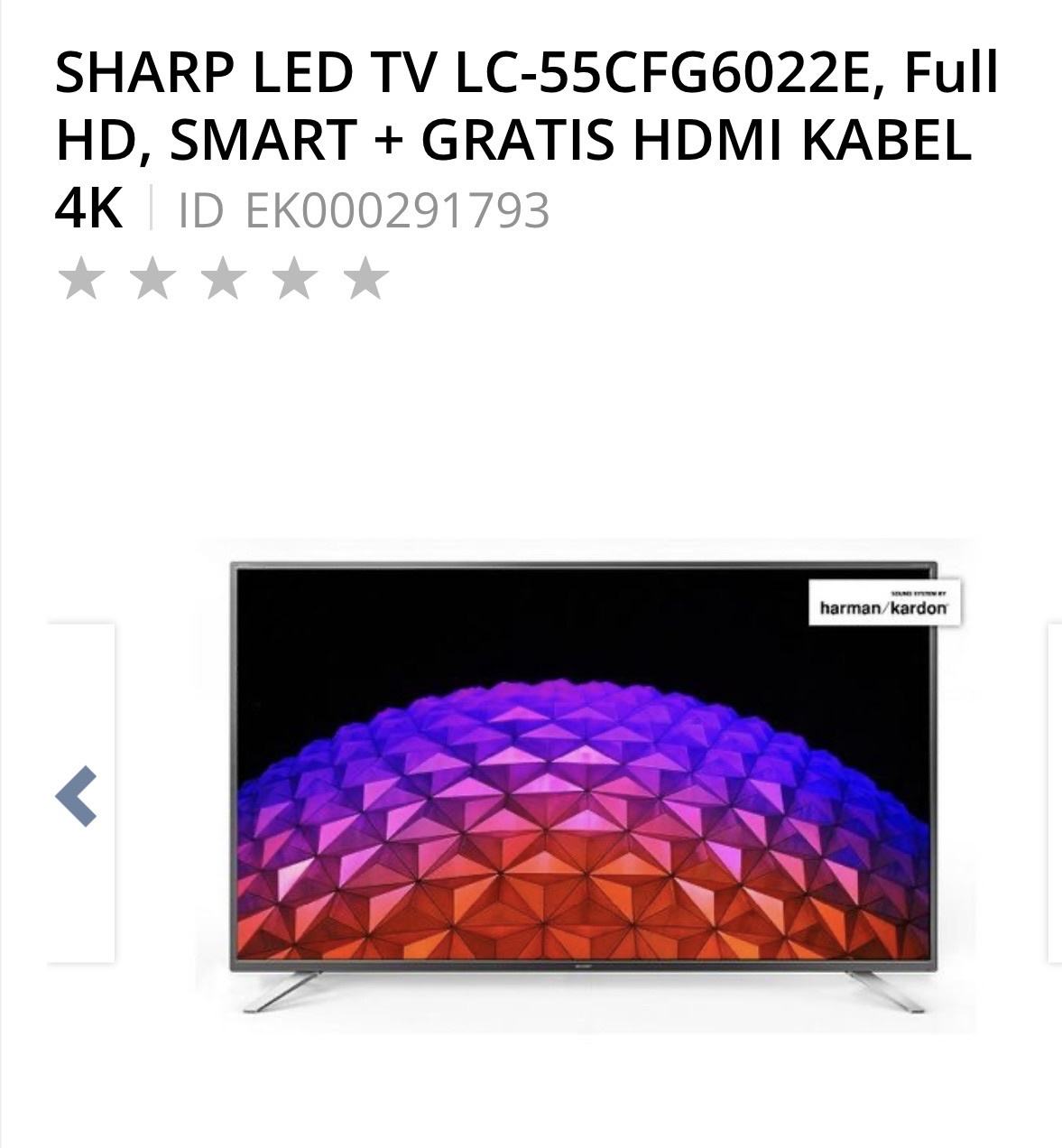 Sharp led tv LC-55CFG6022E