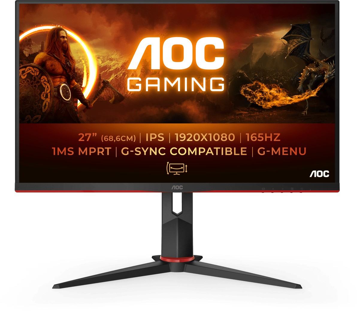 Gaming Monitor AOC 27G2SPU/BK, 165HZ - Garancija 1 Godina