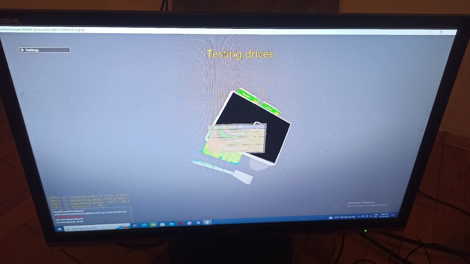 Gaming Monitor Aoc 75hz 1ms 24 1080p