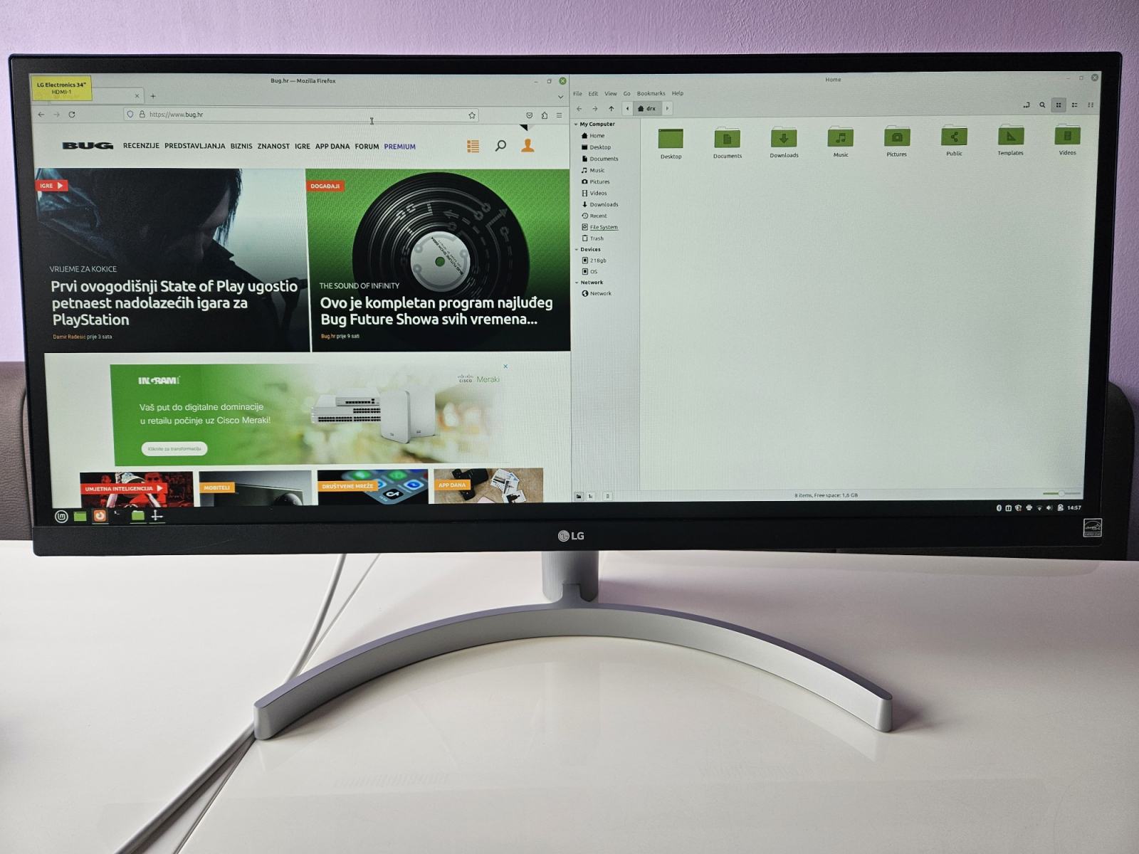 LG 29WK600 ultrawide rabljeni monitor