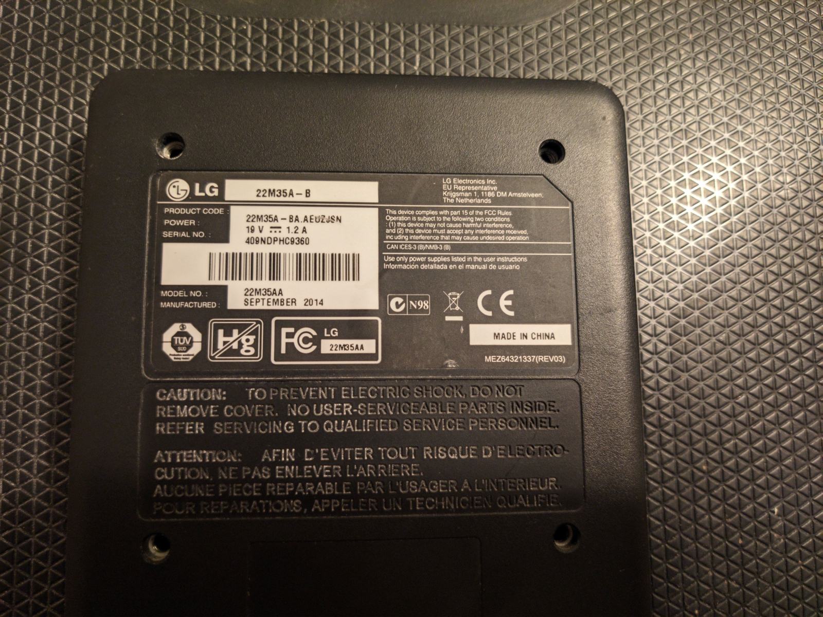 LG LED Monitor M35 ZA DIJELOVE