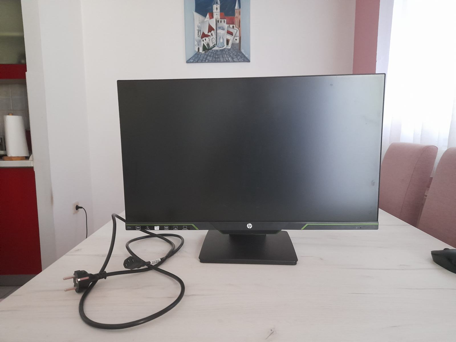 Monitor HP 25x Gaming 144Hz 24.5 LED 1920x1080 1000:1 400cd/m2 1ms 1x