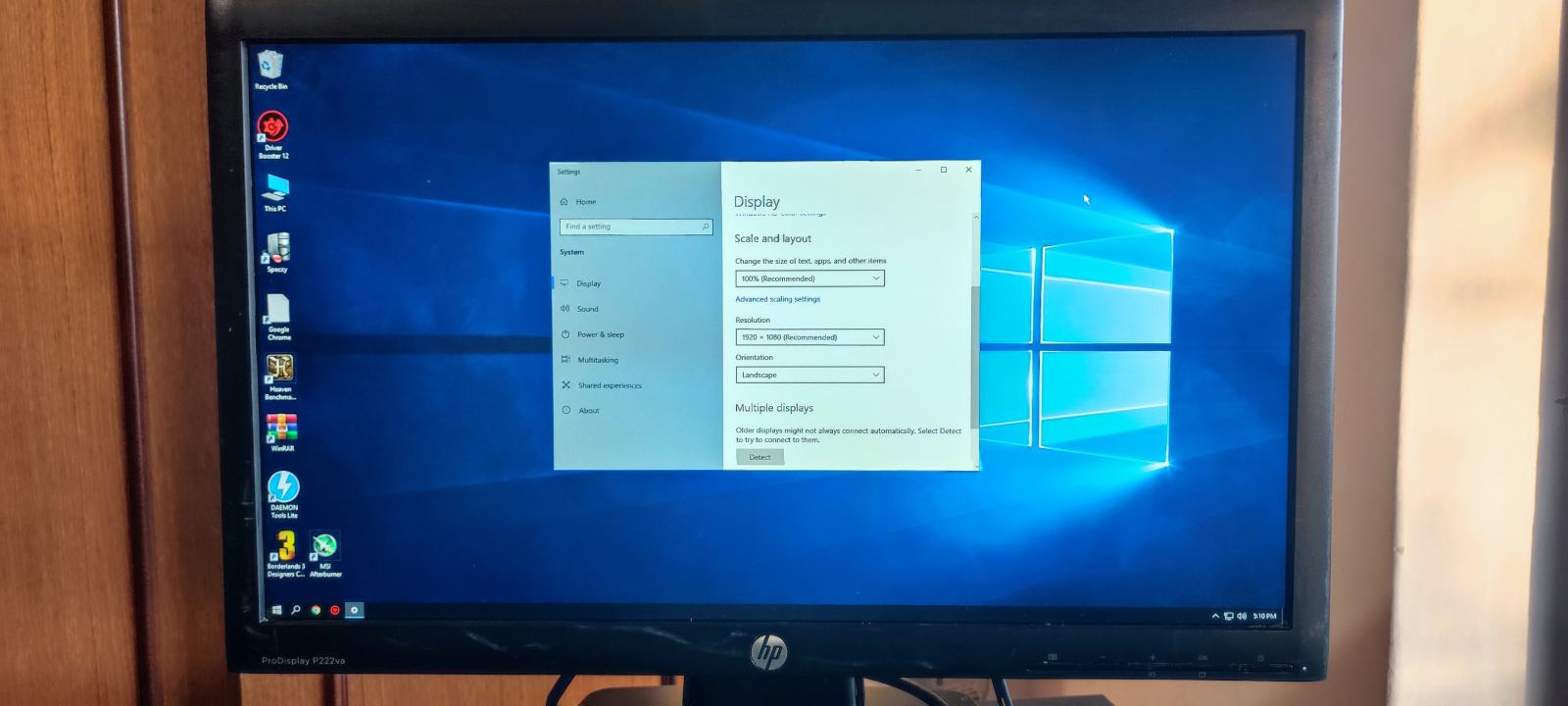 Monitor HP222va
