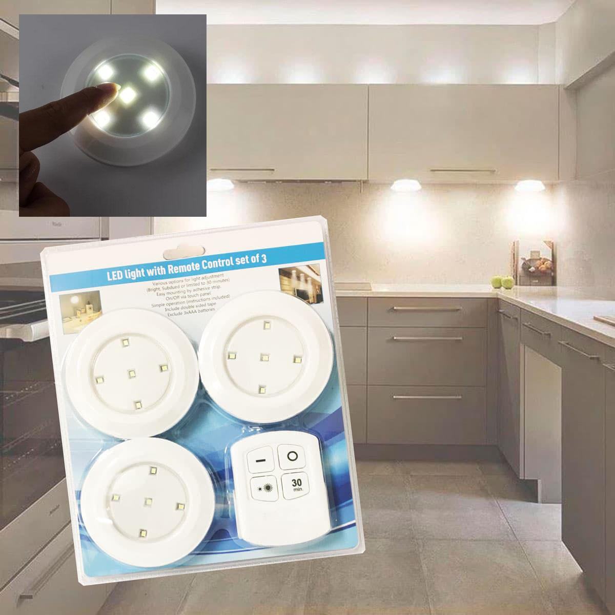 3 LED svjetiljke s daljinskim upravljačem