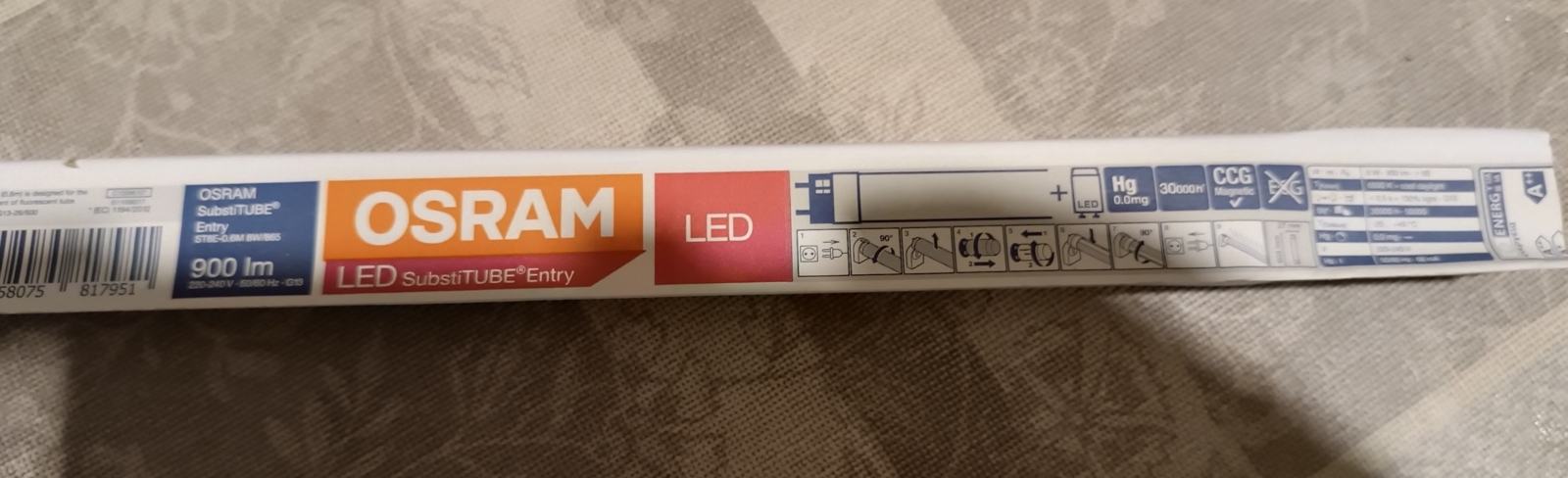 Osram LED cijev ST8E-0.6M 8W/865 EM 6500K 900lm