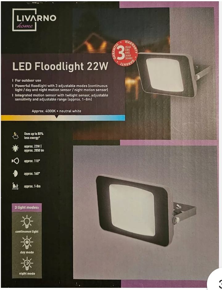 Livarno LED reflektor 22W