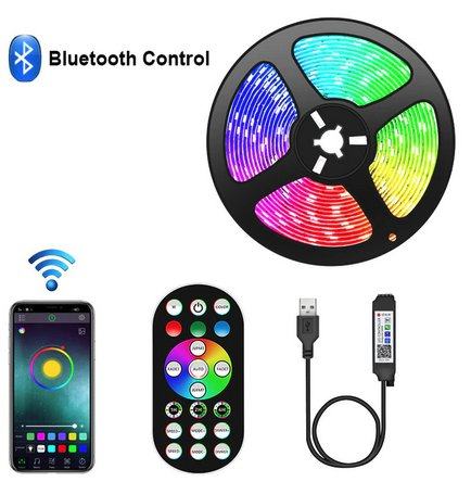LED 10 m RGB traka, Bluetooth, daljinski, tanka, fleksibilna -NOVO