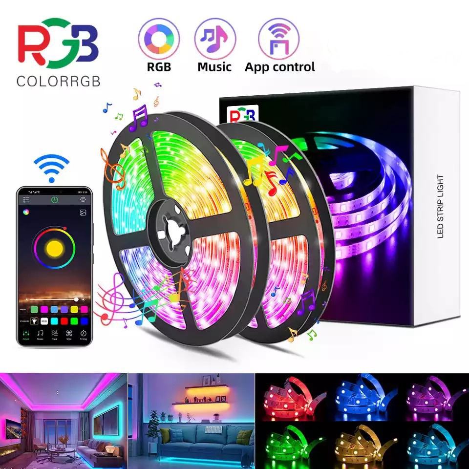 RGB LED 5050 traka od 40 metara 24V (bluetooth i daljinski) - NOVO