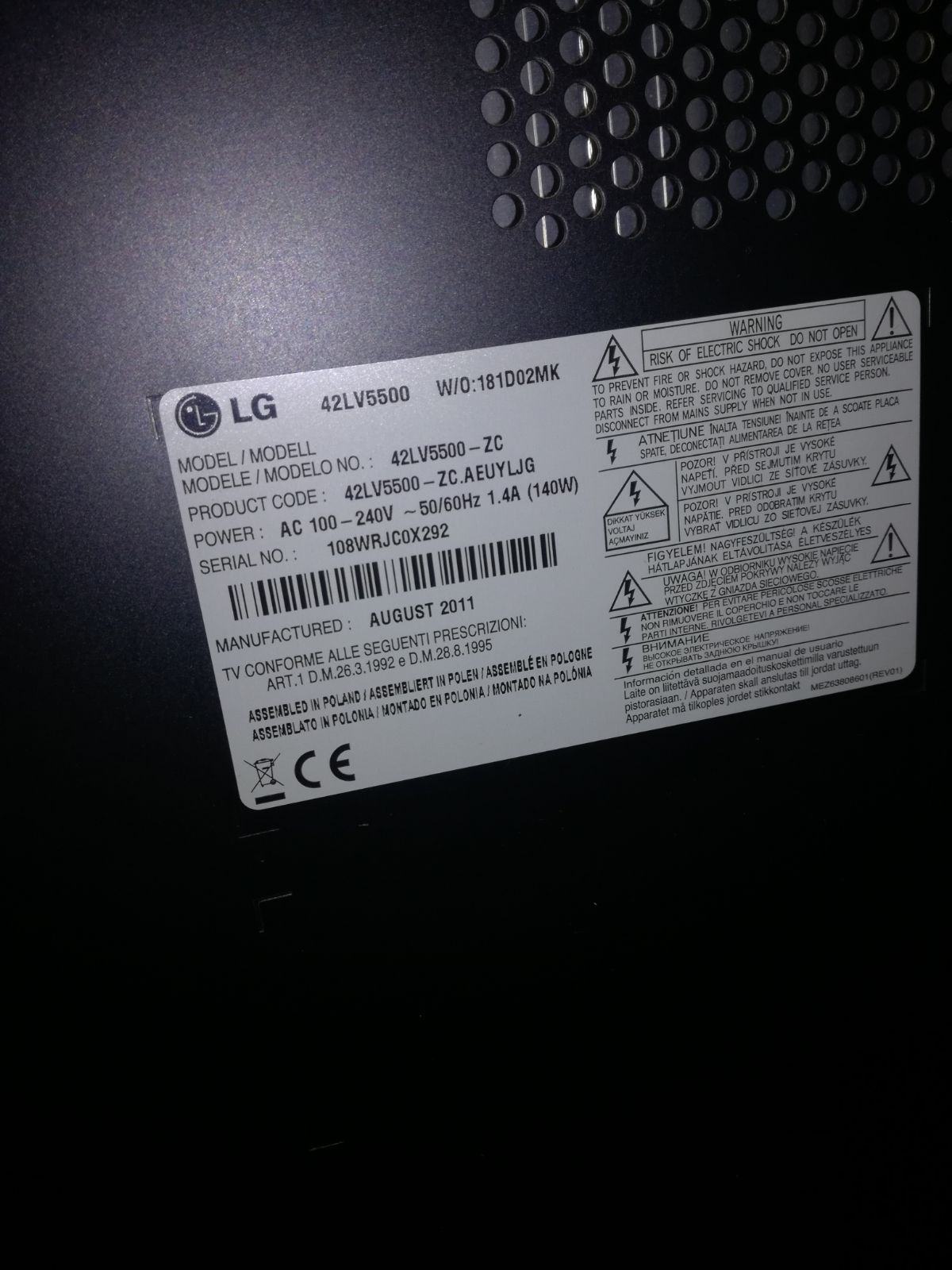 Lg 42lv5500
