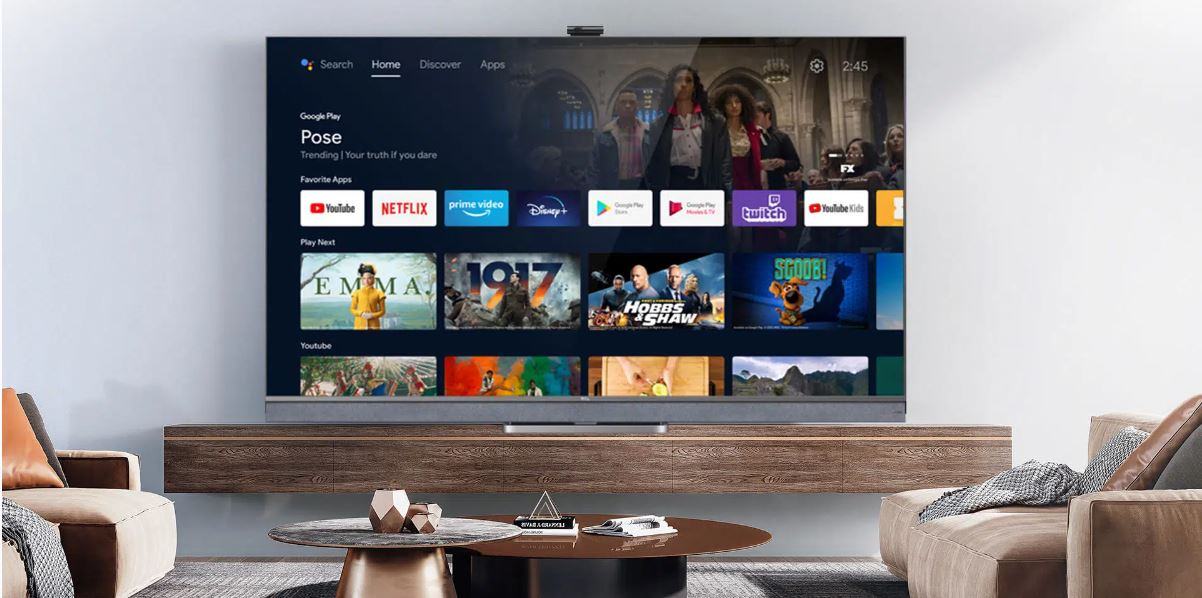 TCL 55C825 Mini LED Android11 + web kamera