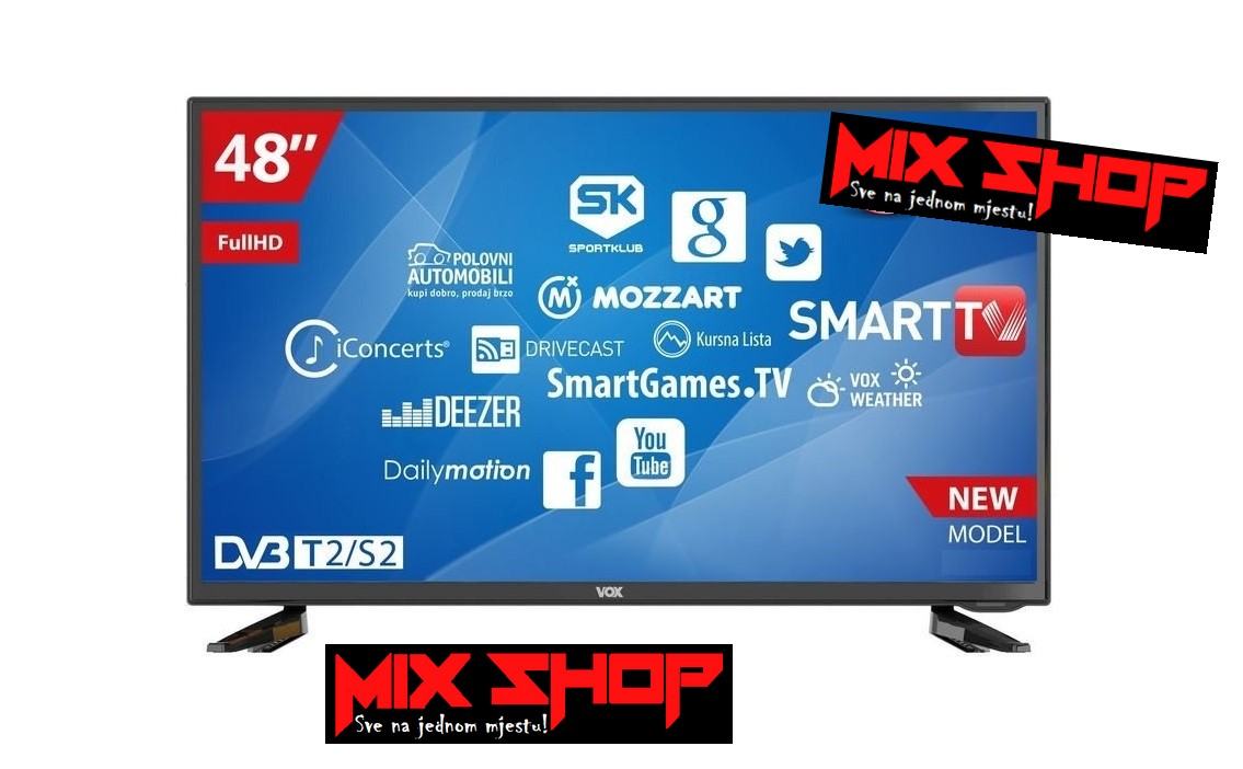 VOX TV 48/122cm ANDROID SMART FULL HD *NOVO* TELEVIZOR