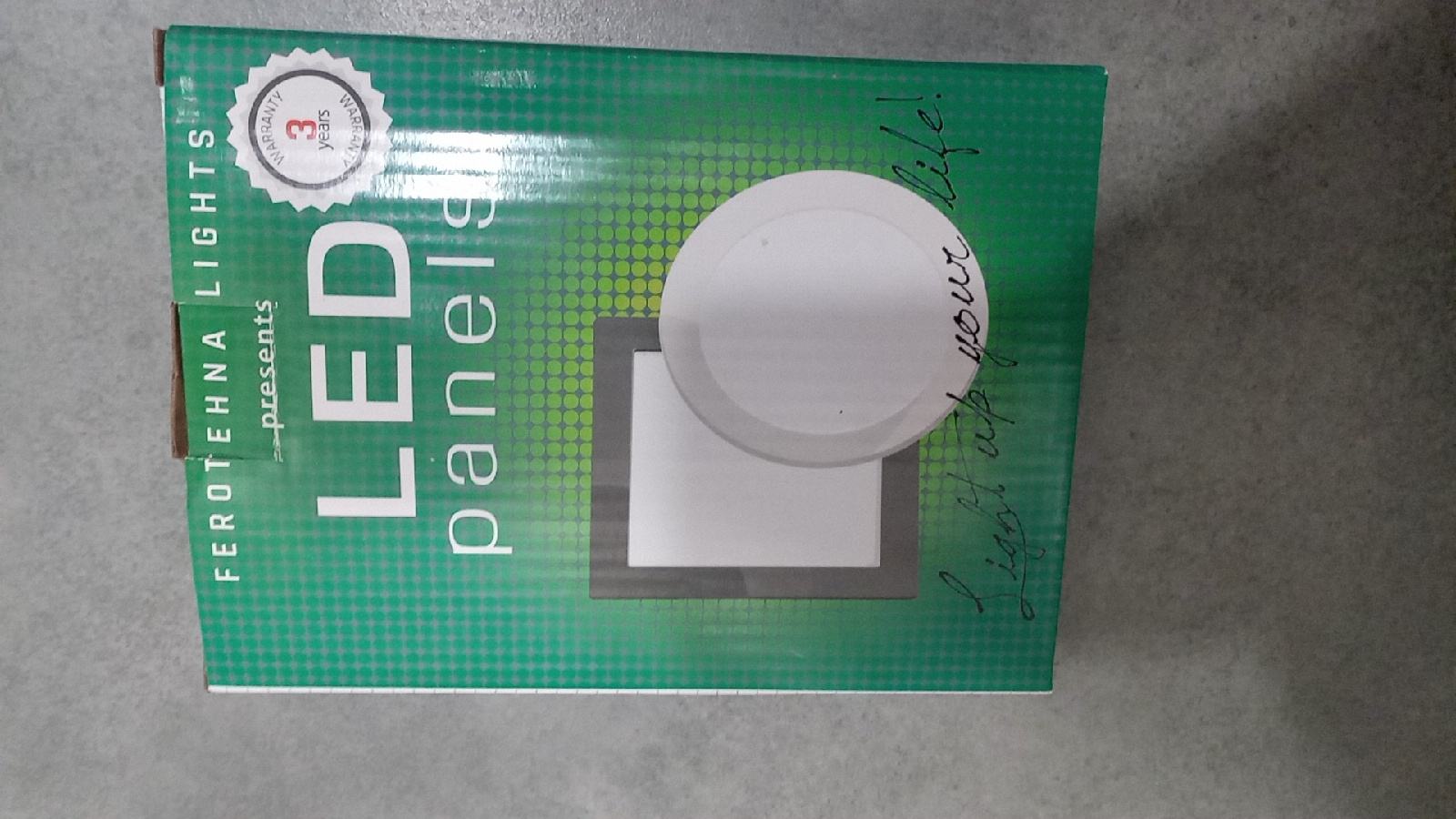 Ugradbeni LED paneli, 6W, 20 komada, IP20, 450 Lumens