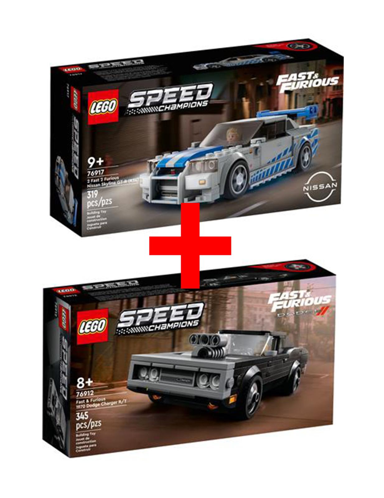 2x Lego Speed Champions: 76917 + 76912