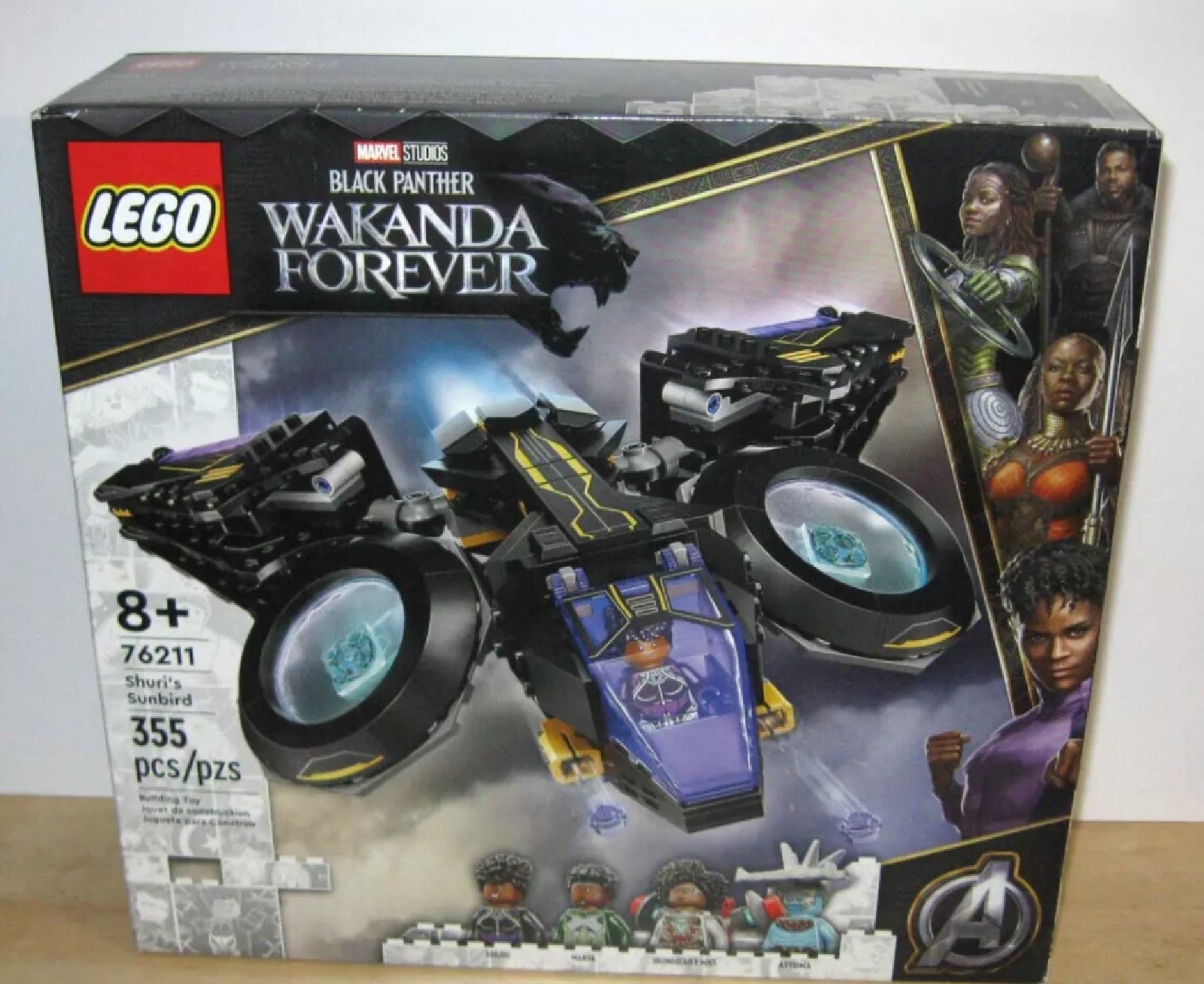 76211 LEGO Black Panther Shuris Sunbird !NOVO!